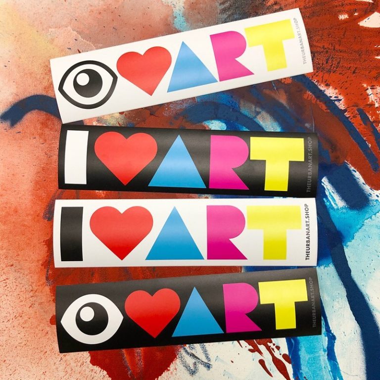 I LOVE ART UAS Bumper Stickers - the Urban ART Shop